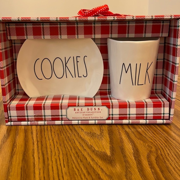 Rae Dunn | Holiday | Rae Dunn Melamine Milk And Cookie Set | Poshmark